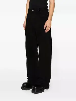 Rick Owens Cotton Trousers - Black