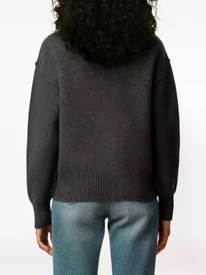 AMI Paris De Coeur Heart Motif Sweater