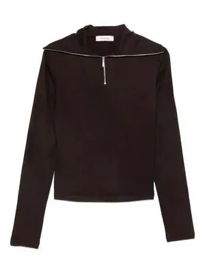 ENTIRE STUDIOS Half-zip Fitted Sweatshirt