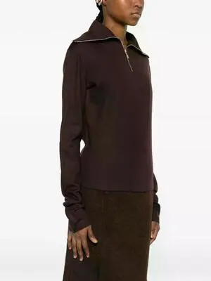 ENTIRE STUDIOS Half-zip Fitted Sweatshirt