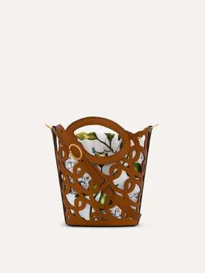 Oscar De La Renta Chain-link Leather Mini Tote