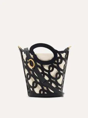 Oscar De La Renta Chain-link Leather Mini Tote