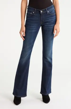 RE/DONE Low Rise Micro Bootcut Jeans - Barely Worn