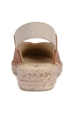 MENINA STEP Vayrac Leather Espadrille - Tan