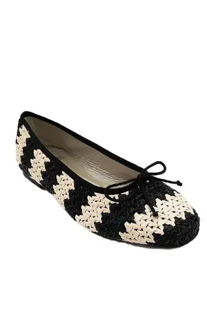 MENINA STEP Lucy Ballet Flat - Raffia