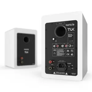 KANTO Tuk Premium Powered Speakers With Se6 Elevated Desktop Speaker Stands
