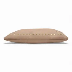 BOLSA NOVA Studded Leather Clutch - Light Taupe