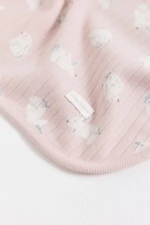 BABYCOTTONS Hoppers Receiving Blanket - Pink
