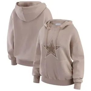 WEAR BY ERIN ANDREWS Dallas Cowboys Washed Pullover Crewneck With Applique Logo