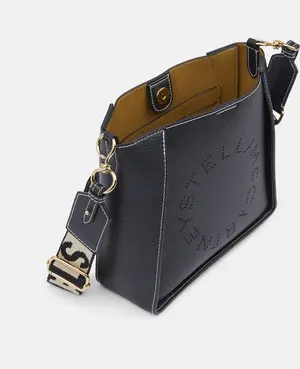 Stella McCartney Logo Square Crossbody Bag - Black