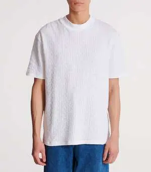 Balmain Cotton-blend Monogram T-shirt