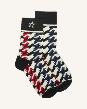 Perfect Moment Apres Socks - Houndstooth
