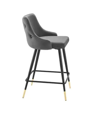 MODWAY Adorn Performance Velvet Counter Stool