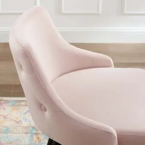 MODWAY Adorn Performance Velvet Counter Stool - Pink