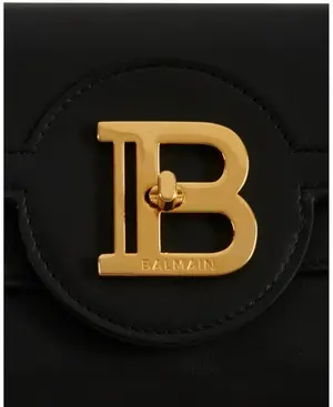 Balmain B-buzz 23 Calfskin Pouch - Black