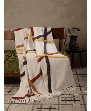 GAURI KOHLI Tashi Throw Blanket, 60 L X 50 W