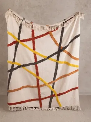 GAURI KOHLI Tashi Throw Blanket, 60 L X 50 W