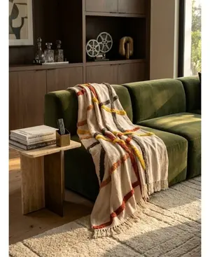 GAURI KOHLI Tashi Throw Blanket, 60 L X 50 W