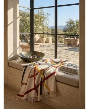 GAURI KOHLI Tashi Throw Blanket, 60 L X 50 W