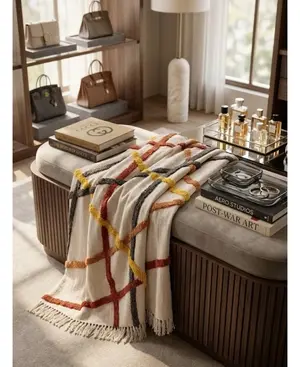 GAURI KOHLI Tashi Throw Blanket, 60 L X 50 W