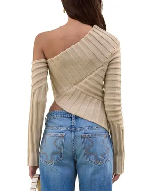 Cult Gaia Jaidan Asymmetric Knit Top