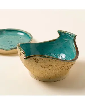 UNCOMMON GOODS Bluebird Berry Bowl