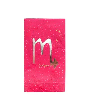 JOLLITY & CO Zodiac Themed Paper Party Guest Napkins, Set Of 16 - Scorpio