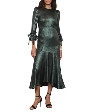 slim fit dress slacks Always On My Mind Emerald Green Velvet Babydoll Dress, X-Large - The Mint Julep Boutique main image 1