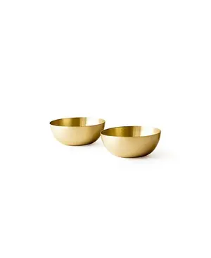 FLECK Heirloom Dip Bowl, Set Of 2 - Brass