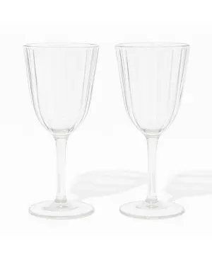 FLECK Kira Stemware Champagne Flutes, Set Of 2