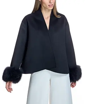 MAXIMILIAN Wool Jacket - Black/black