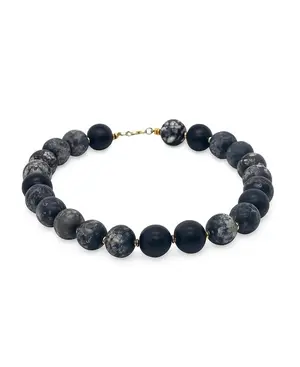 KAZURI Beaded Necklace - Pomsky