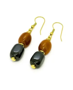 KAZURI Beaded Dangle Earrings