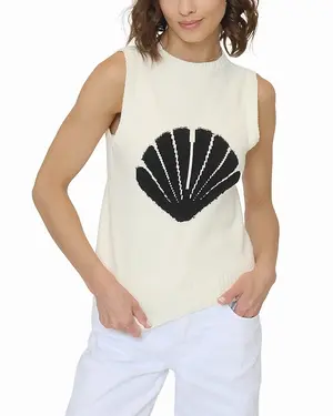 Central Park West Evie Shell Print Tank