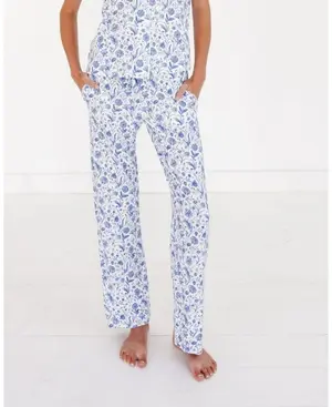 MOTETTE Porcelain Vine Bamboo Pajama Set