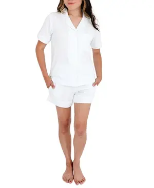 MOTETTE Cloud Stripe Bamboo Pajama Set