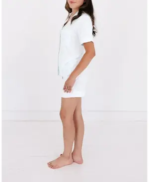 MOTETTE Cloud Stripe Bamboo Pajama Set