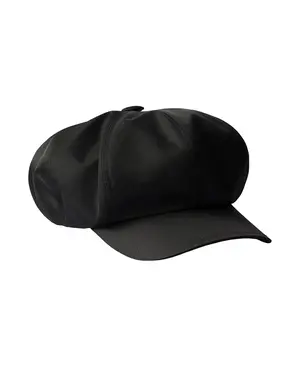 Prada Re-nylon Newsboy Cap - Black