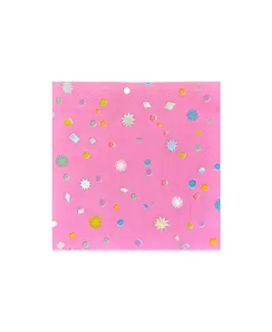 JOLLITY & CO It's A Birthday Confetti Large Paper Napkins, Set Of 16 - Multicolor