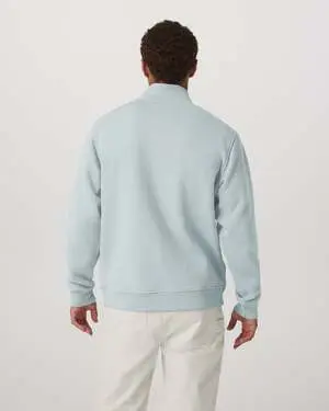 Vuori Seaside Half Zip Jacket - Blue Haze