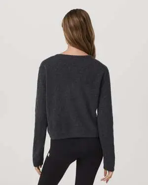Vuori Milie Cashmere Cardigan - Charcoal Heather