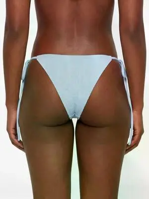 Frankies Bikinis Tia Tie-detail Bikini Bottom - Blue