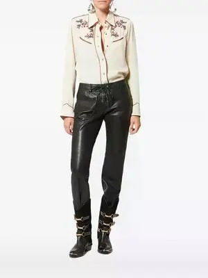 Isabel Marant Étoile Yzea Embroidered Shirt - Neutrals