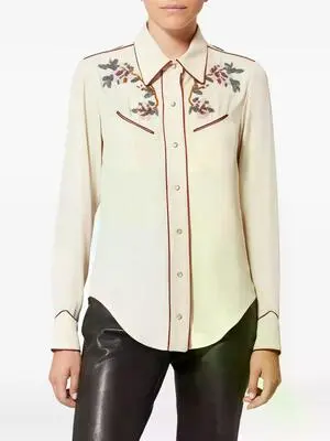 Isabel Marant Étoile Yzea Embroidered Shirt - Neutrals