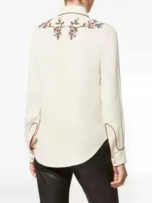 Isabel Marant Étoile Yzea Embroidered Shirt - Neutrals