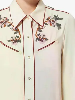 Isabel Marant Étoile Yzea Embroidered Shirt - Neutrals