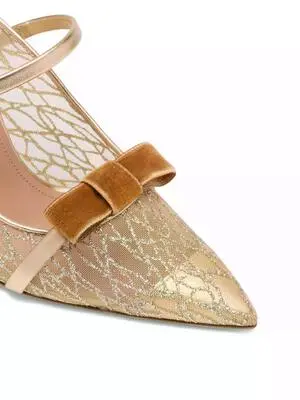 MALONE SOULIERS 90mm Aurora Heeled Mules - Gold