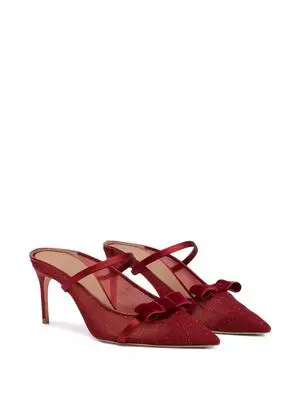 MALONE SOULIERS 70mm Aurora Heeled Mules - Red