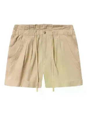 MARANT ETOILE Beige Tie-fastening Pleated Shorts - Neutrals