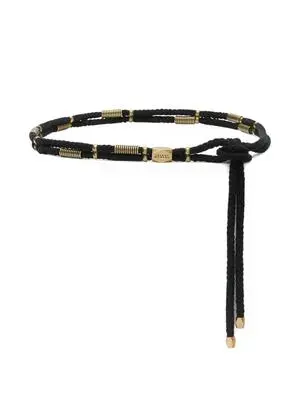 Isabel Marant Sayka Beaded Belt - Black